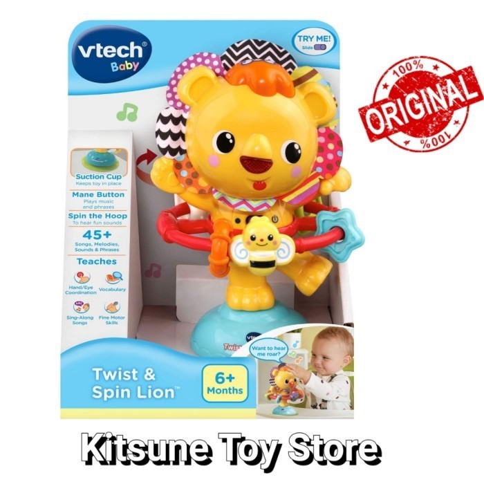 Jual [New Ori] Vtech Baby Twist Spin Lion Original - Mainan Edukasi ...