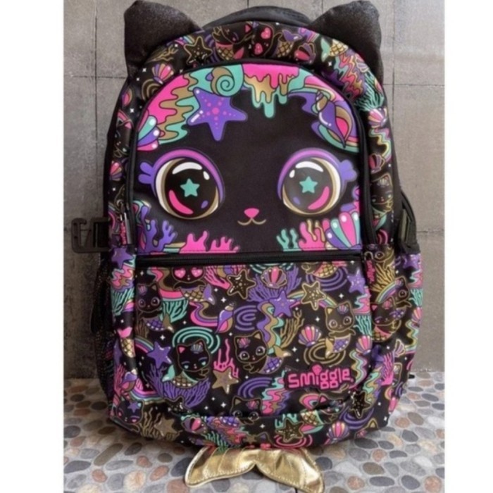 Jual [COD] Tas Smiggle Backpack Hey Cat Black/ Tas Ransel Anak Limited ...