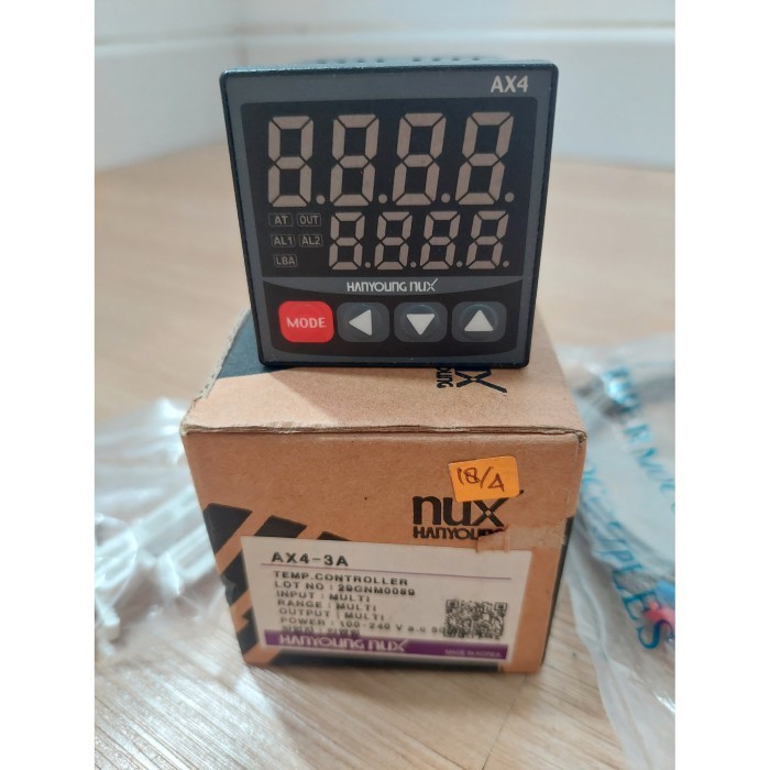 Jual COD Hanyoung Temperature Controller Ax4-3A Free Thermocouples Type K 2M Berkualitas ...