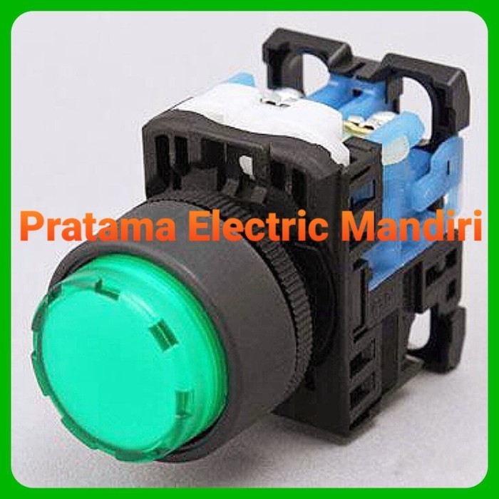 Jual Baru Illuminated Push Button Ar22Eol-10E3G 24Vdc Green 1No Fuji ...