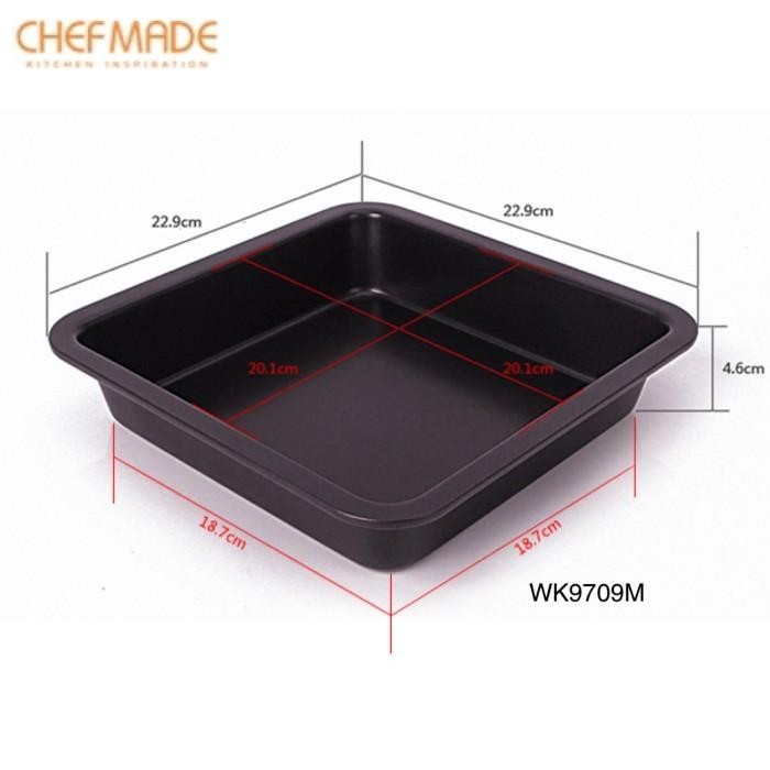 Jual HARGA TERBAIK !! ELTAMART CHEFMADE LOYANG KUE 23CM KOTAK SQUARE ...