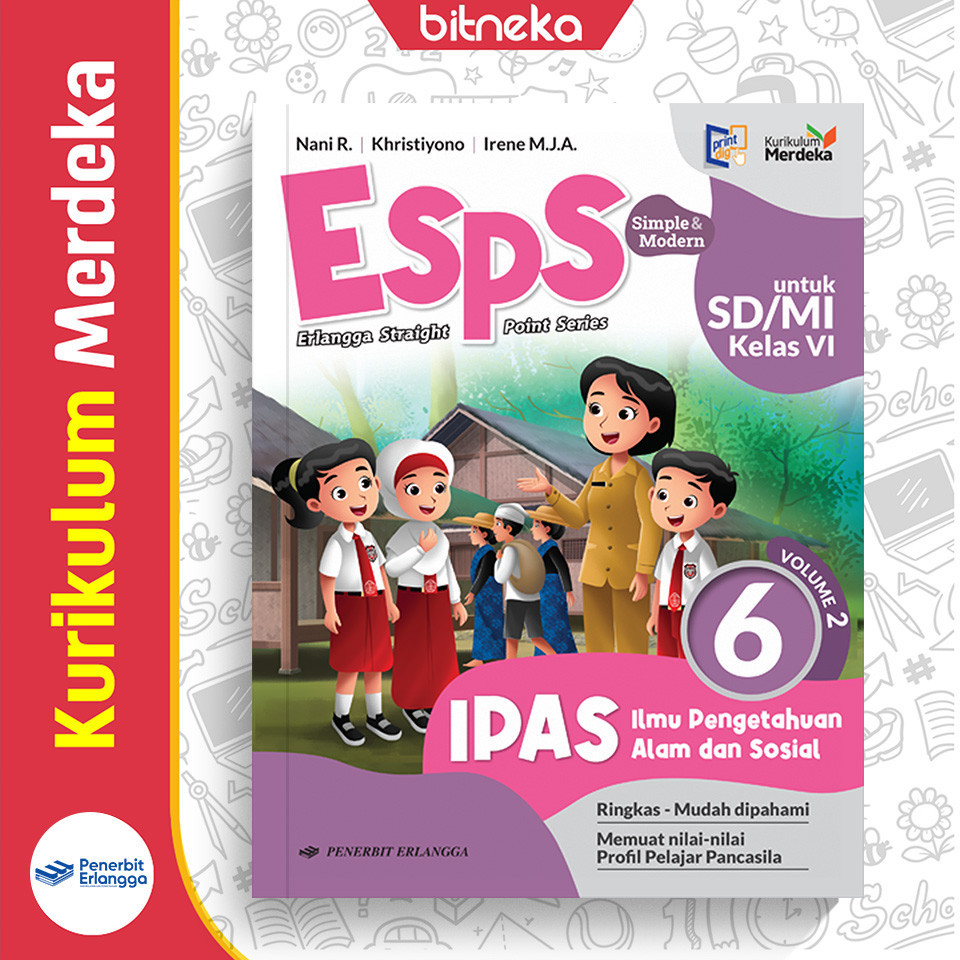 Jual Buku ESPS IPAS Jilid 6 Vol 2 SD/MI Kelas 6 - Irene M.J.A., Dkk K ...