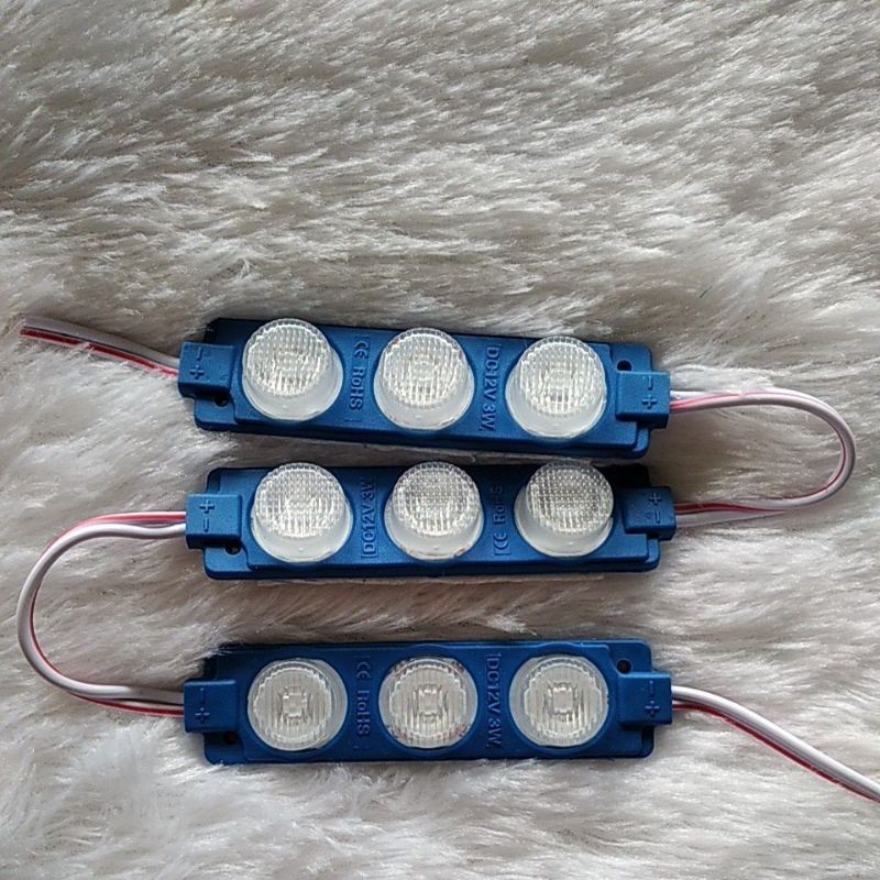 Jual Lampu led modul 3 mata 12volt waterproof 3 mata 12v BIRU | Shopee Indonesia