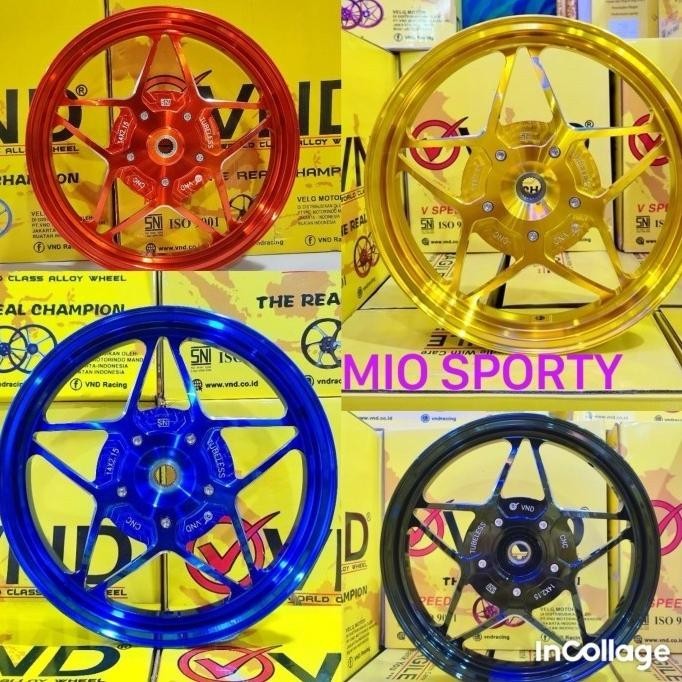 Jual VELG RACING VND V SPEED GEN 2 MIO SPORTY MIO LAMA MIO SMILE ASLI ...