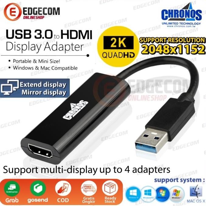Jual HARGA DISC - USB 3.0 to HDMI Display Adapter Chronos | Shopee ...