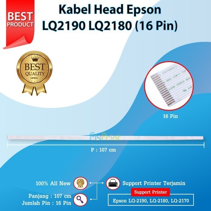 Jual Kabel Head 18 16 Pin + Sensor 4 Pin Lq2180 Lq2190 Flexible Lq-2190 ...