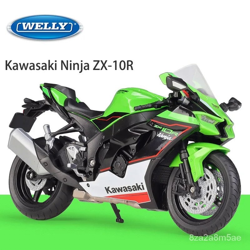 Jual WELLY Mainan Sepeda Motor Kawasaki Ninja ZX-10R, Mainan Model ...
