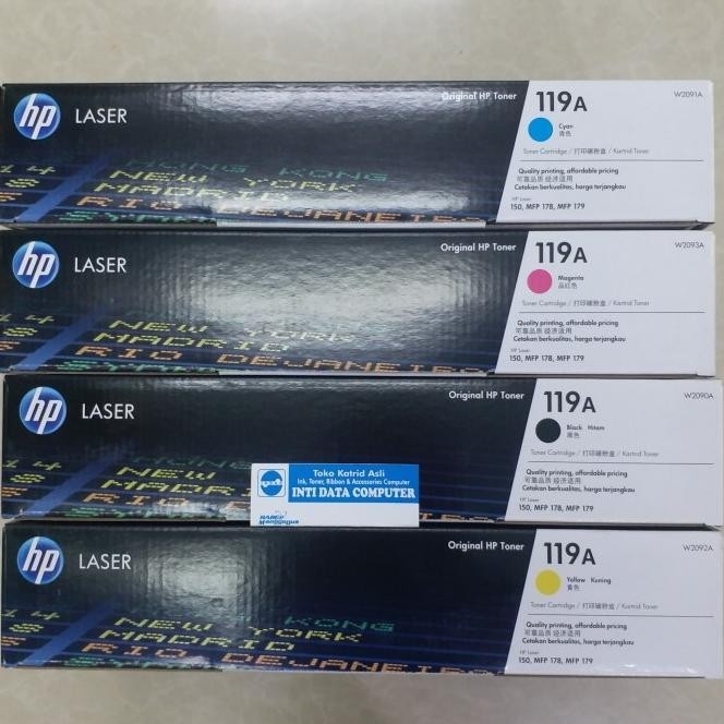 Jual Cartridge Toner Hp 119 A ( W2090 -3 ) Jamin Original | Shopee ...