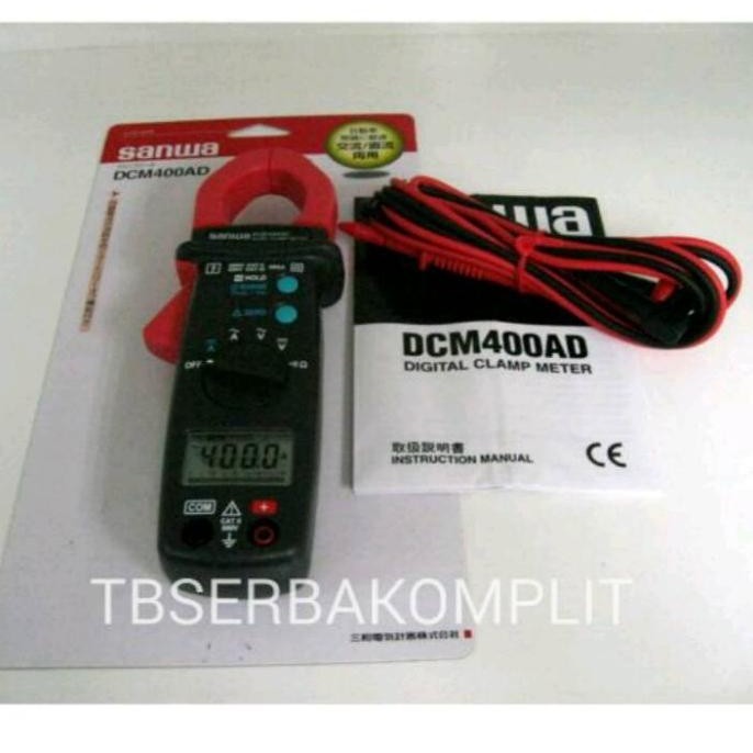 Jual Sanwa Dcm400Ad Digital Clamp Meter Ac Dc Tang Ampere Amper Asli | Shopee Indonesia