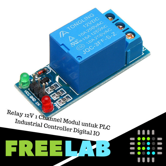 Jual Relay 12V 1 Channel Modul untuk PLC Industrial Controller Digital ...