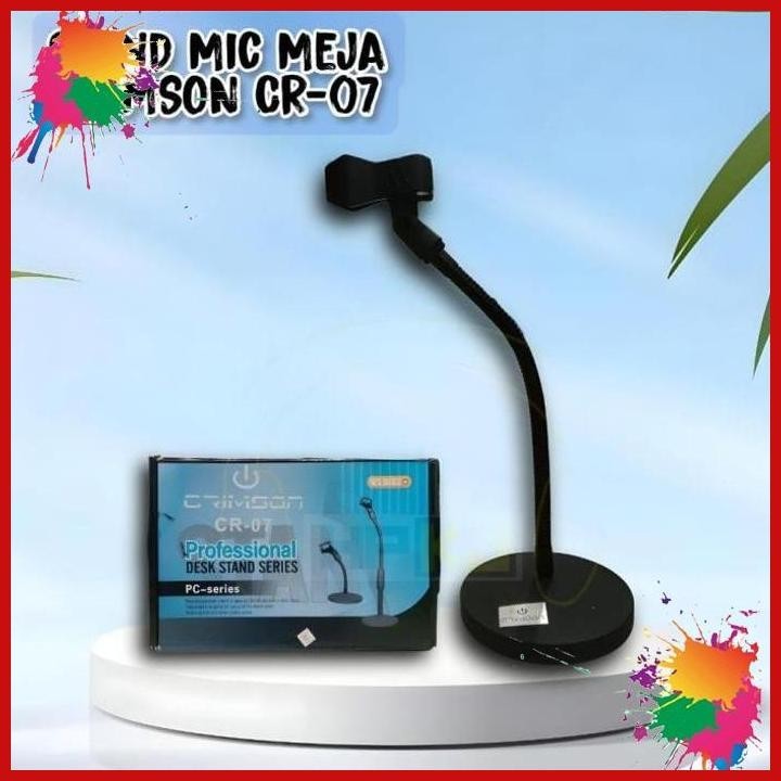 Jual stand mic meja crimson cr 07 stan microphone meja desk crimson cr ...