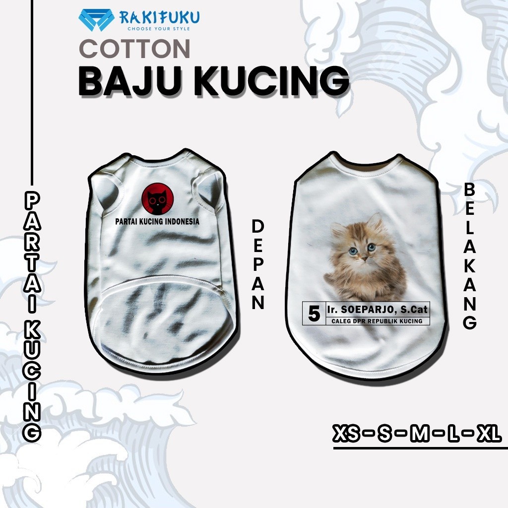 Jual Baju Kucing Custom Nama dan Foto Model DPR | Shopee Indonesia