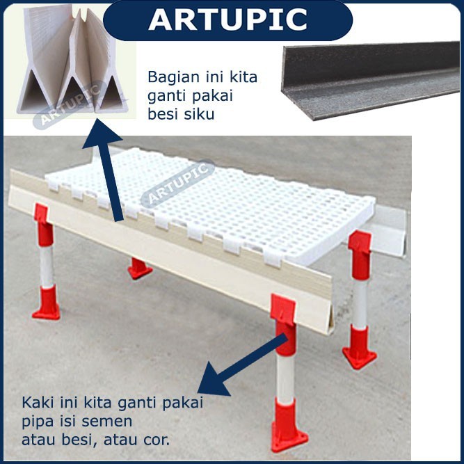 Jual PROMO KANDANG Slat Lantai Ayam Alas Lantai Pijakan Kandang Ayam Kelinci Unggas Kambing ...