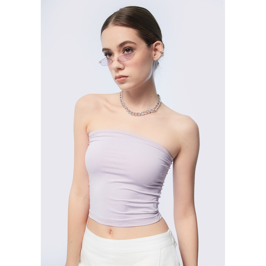 Jual COLORBOX Fitted Tube Top Lilac | Shopee Indonesia