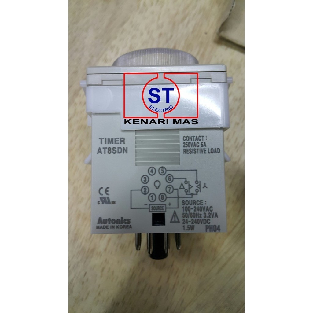 Jual READY Timer Relay AUTONICS AT8SDN 24-240 Analog Timer, Star Delta ...