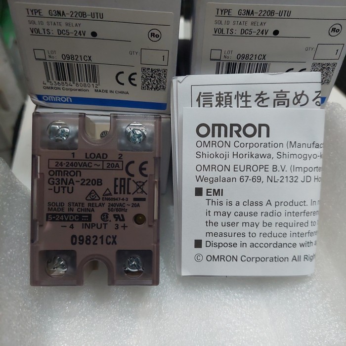 Jual READY SSR OMRON G3NA-220B-UTU 20A OMRON SOLID STATE RELAY DC5-24V ORIGINAL | Shopee Indonesia