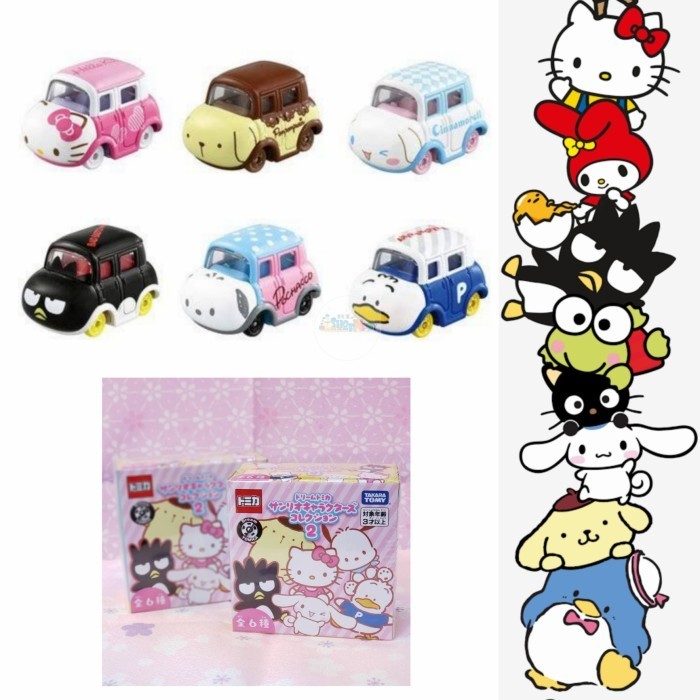 Jual Takara Tomy Diecast Sanrio Hello Kitty Pompourin Cinnamonroll ...