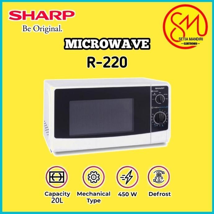 Jual New Microwave Sharp R 220 Sharp Microwave Oven Low Watt 20 L R220 ...