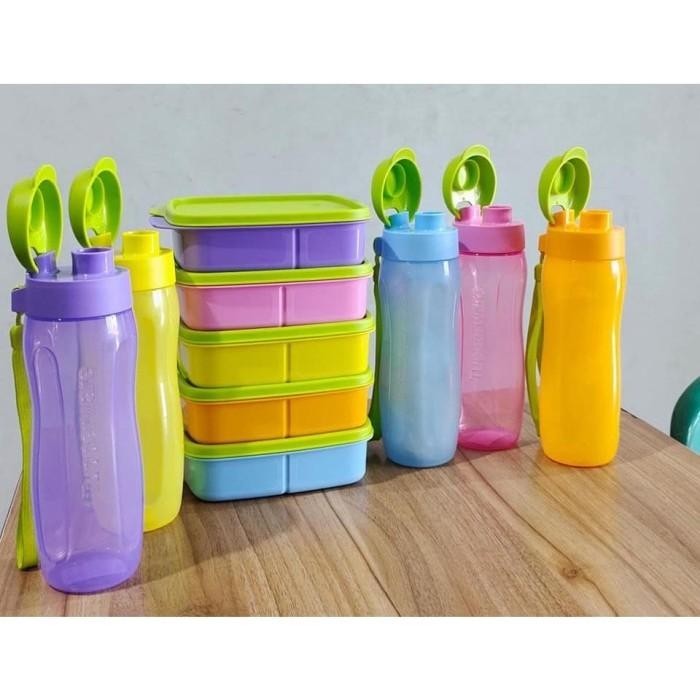 Jual TUPPERWARE PAKET LOLLY TUP DAN ECO BOTTLE 500ML 2PCS | Shopee ...
