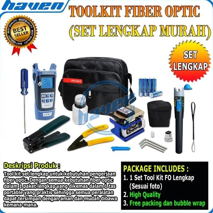 Jual CATV/FTTH Tool Kit SET Lengkap OPM VFL Cleaver FO/Fiber Optic ...