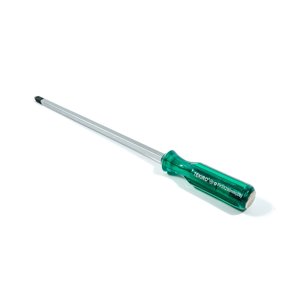 Jual TKR OBENG G/THRU (+) PH3 X 250 MM (8) HANDLE HIJAU | Shopee Indonesia