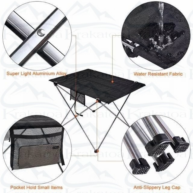Jual Meja Lipat Kain Ringan Compact` Foldable Portable Camping Table ...
