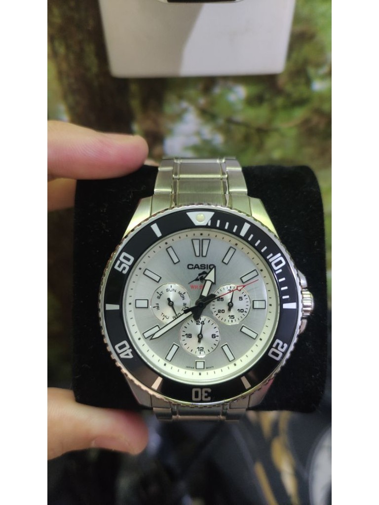 Jual Casio Duro Marlin MDV 302D Dial Putih Silver Langka | Shopee Indonesia