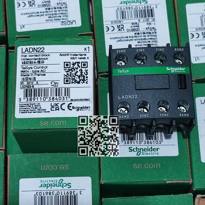 Jual Update!! Schneider LADN22 LADN 22 auxiliary contact block 2no 2nc ...