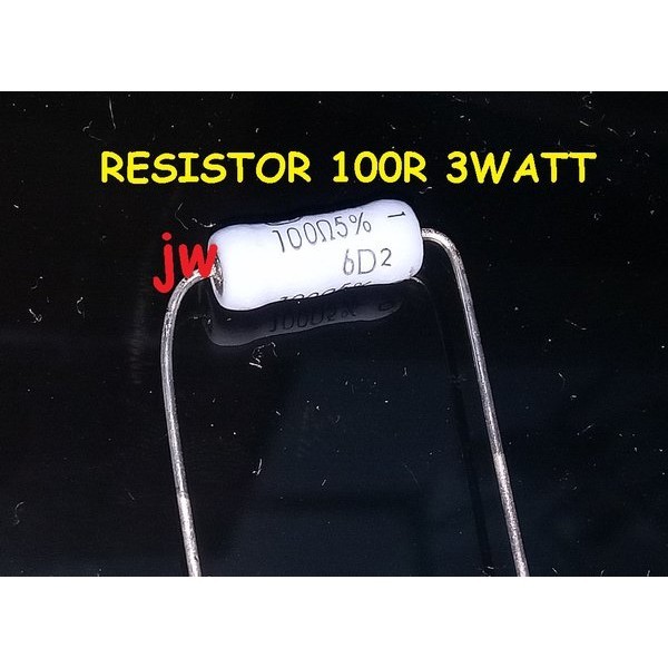 Jual RESISTOR 100R 3 WATT 100 OHM | Shopee Indonesia