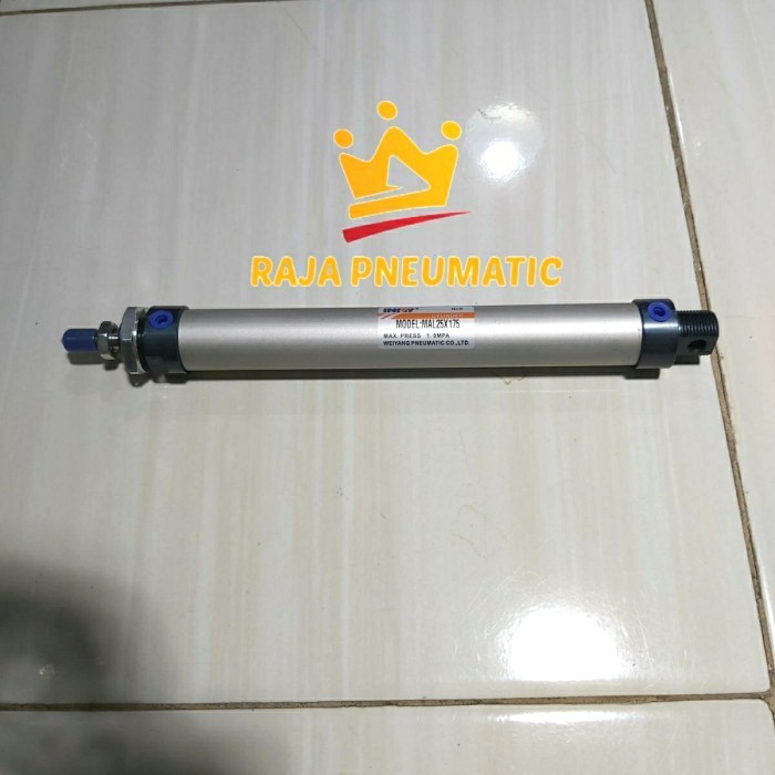 Jual Air Cylinder Pneumatic Angin Mal 25X175 Aluminium Double Acting Terlariss !! | Shopee Indonesia