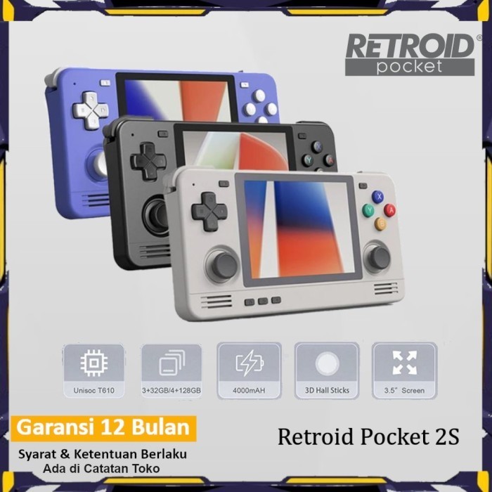 Jual Retroid Pocket 2S Handheld Portable Video Game Console Android 4 ...