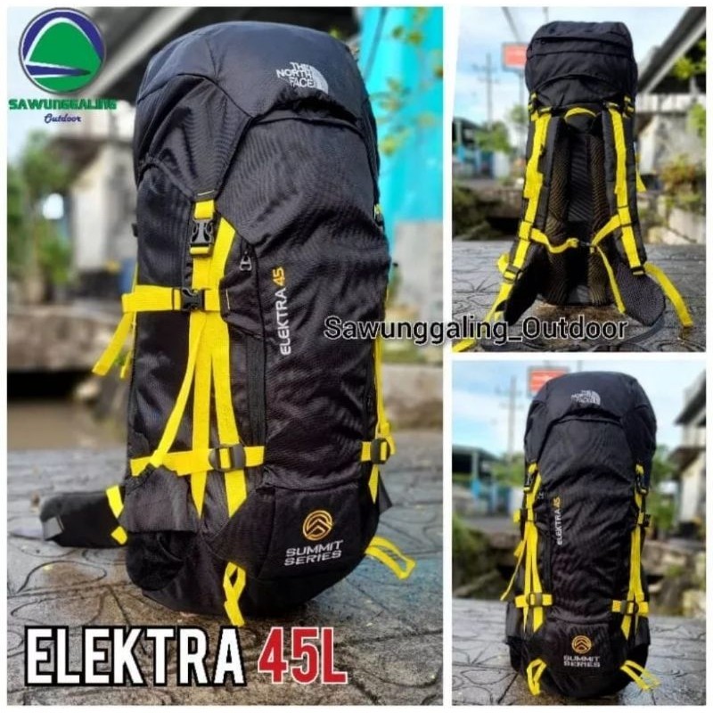Jual Tas Gunung Tas Keril 45 Liter Busa Tebal Fiber TNF Elextra Tas Hiking Tas Ransel | Shopee ...