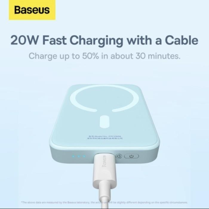 Jual Baseus Wireless Power Bank Magnetic Magsafe 20W Fast Charging 6000 ...