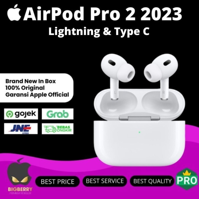 Jual Apple AirPods Pro 2 2nd Gen 2022 USB C 2023 Magsafe Resmi AirPod IBOX | Shopee Indonesia