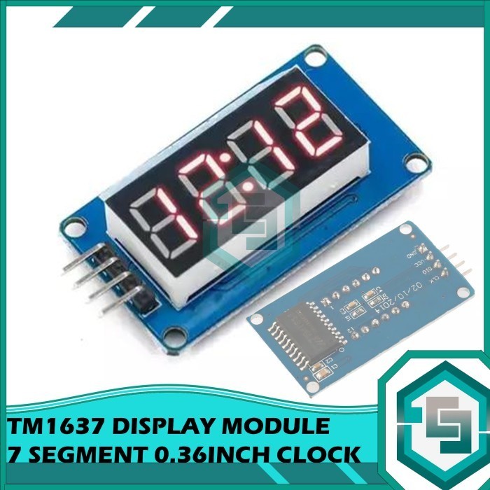 Jual TM1637 DISPLAY MODULE 7 SEGMENT 0.36INCH CLOCK RED MERAH | Shopee ...
