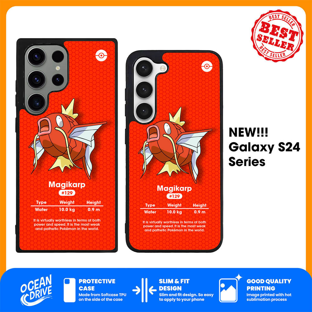 Jual Case Casing Samsung Galaxy S24 S23 S22 S21 Ultra Plus FE 5G Pokemon Magikarp YL0382 ...