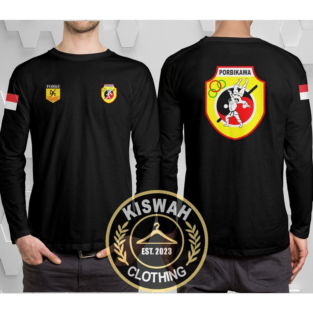 Jual Kaos PORBIKAWA Karate-DO Porbikawa FORKI Lengan Panjang Baju ...