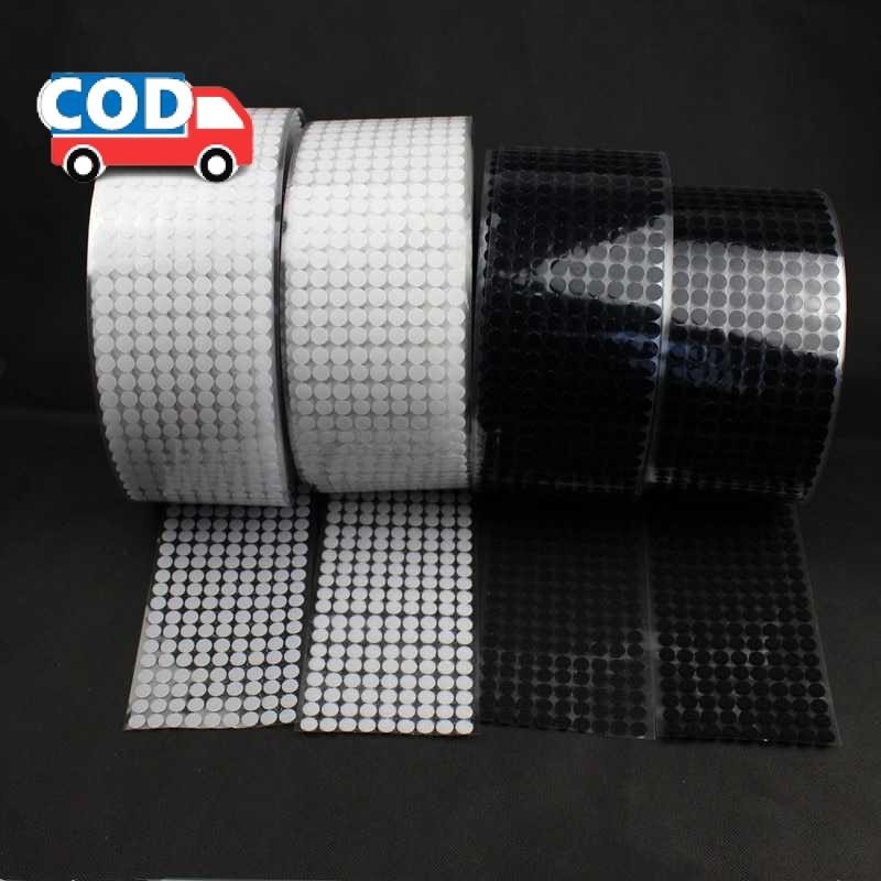Jual Lakban Perekat Velcro Dot Bulat 450 Pasang 10Mm Tape Hook & Loop ...