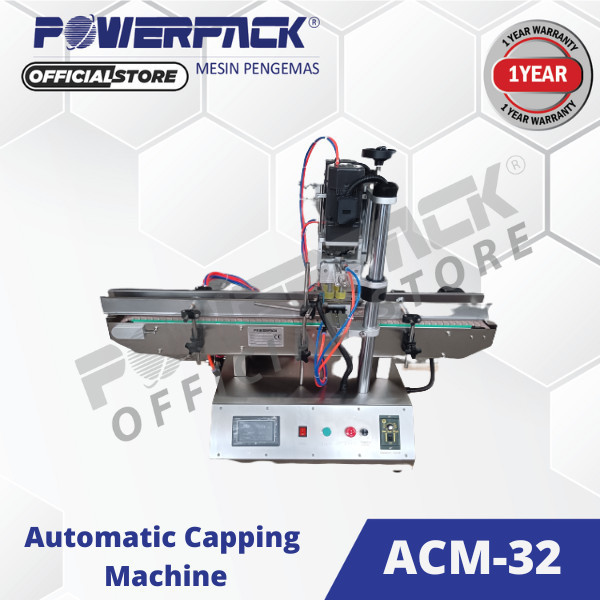 Jual POWERPACK Automatic Capping Machine ACM-32 Mesin Penutup Botol ...