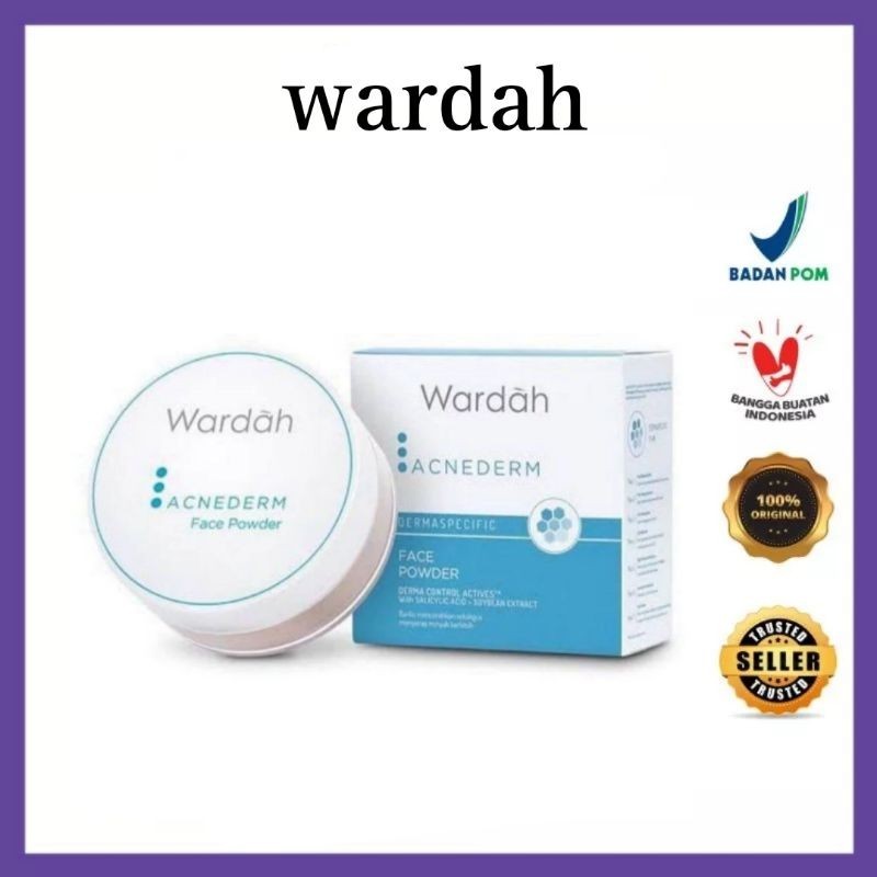 Jual Glorich- Wardah Acne Derm Face Powder 20 g | Shopee Indonesia