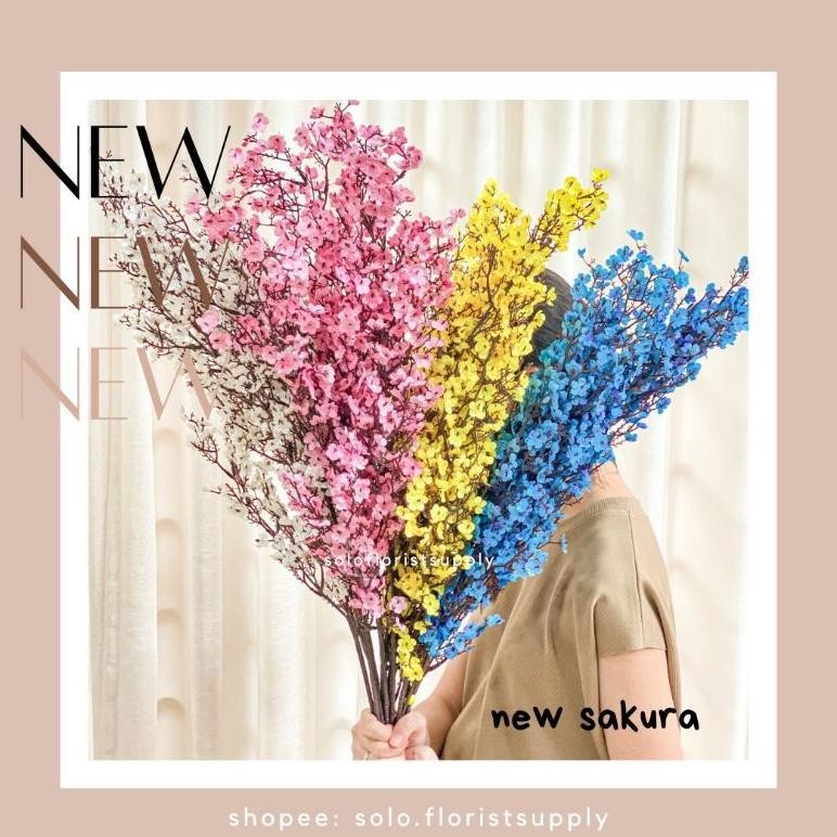 Jual "Potongan Harga" SAKURA new gypsophilla bunga artificial bunga ...