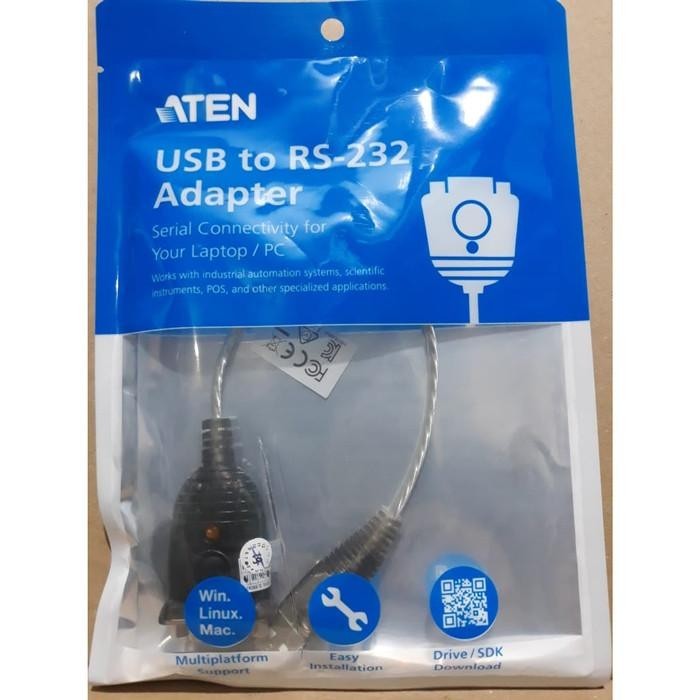 Jual ATEN UC232A USB TO SERIAL RS232 DB9 CONVERTER CABLE | Shopee Indonesia