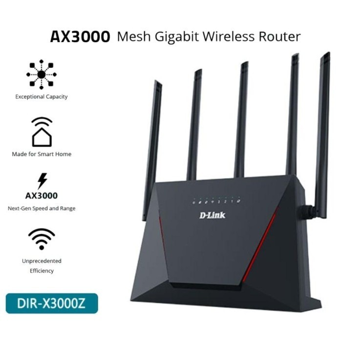 Jual Router D-Link DIR-X3000Z AX3000 WiFi 6 Dual Band | Shopee Indonesia