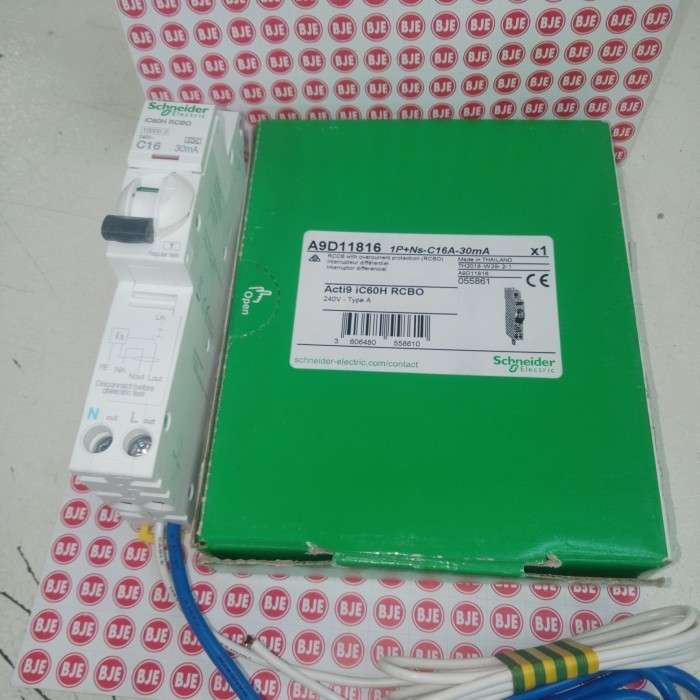 Jual RCBO SCHNEIDER ACTI9 IC60H 1P+N 16A 30MA A9D11816 | Shopee Indonesia