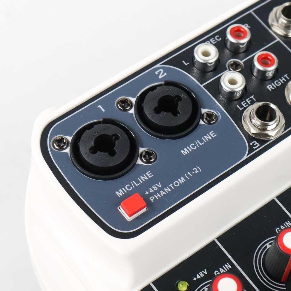 Jual MUSLADY COMPACT MIXING CONSOLE MIXER 4 CHANNEL PHANTOM 48V - AI-4 ...