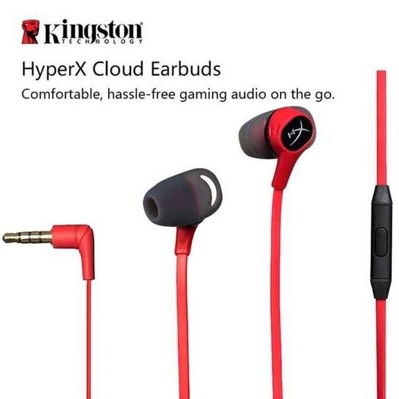 Jual KINGSTON HYPERX CLOUD EARBUDS IN EAR GAMING HEADSET - HX-HSCEB-RD 0402J | Shopee Indonesia