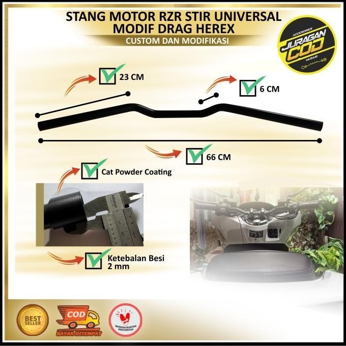 Jual Baru - Stang RZR stir Universal Modif Drag Herex Custom roadrace ...