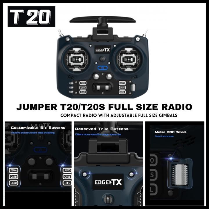 Jual Jumper T20 T20S Elrs 2.4G 1W Radio Remote Controller Tx | Shopee ...