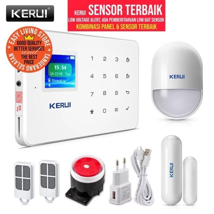 Jual ORIGINAL KERUI G18 GSM DG SENSOR TERBAIK ALARM RUMAH APP ANDROID ...