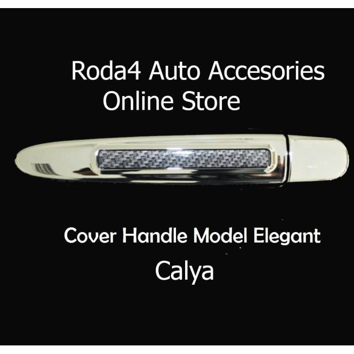 Jual NEW! TERJANGKAU COVER HANDLE MOBIL CALYA MODEL ELEGANT ( CARBON ...